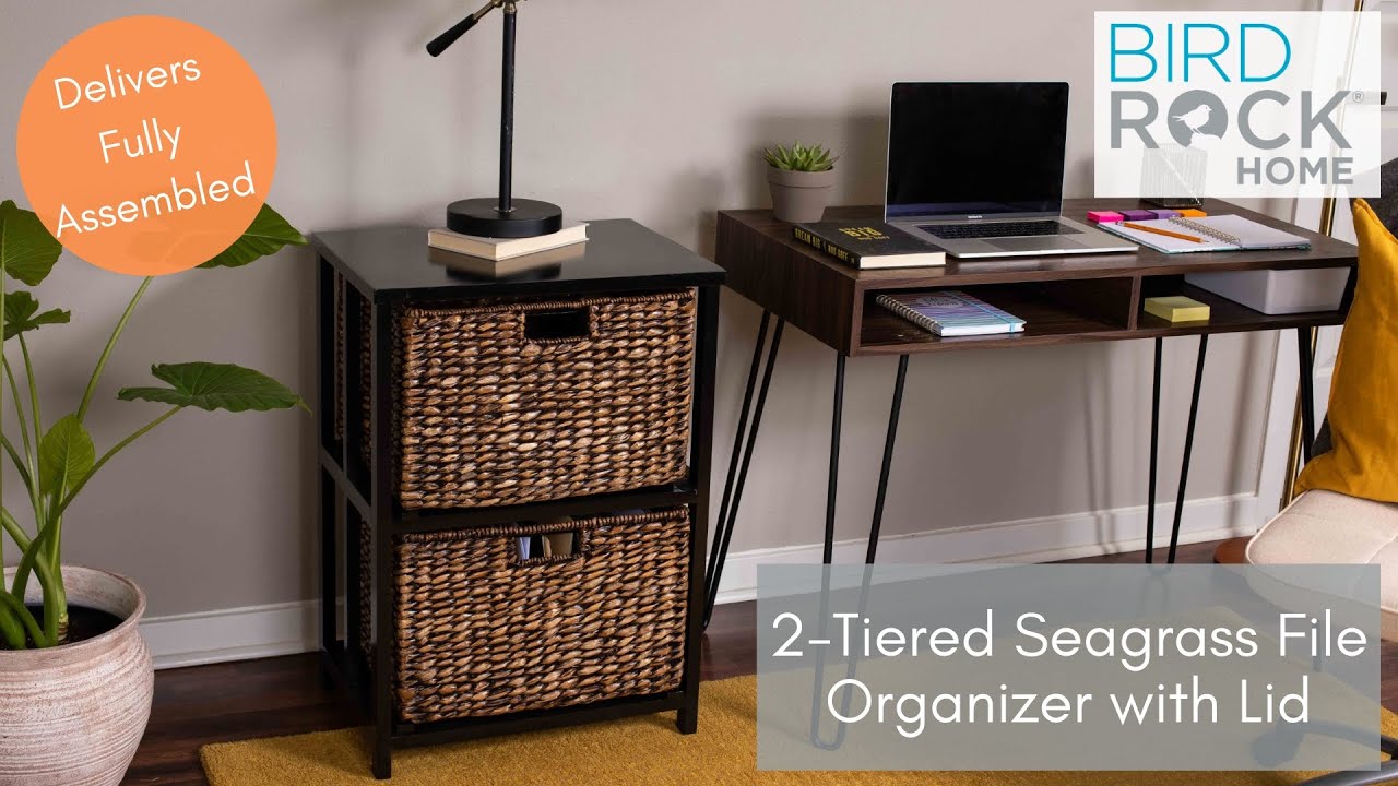 Organize your files & household items with the BIRDROCK HOME 2-Tiered ...