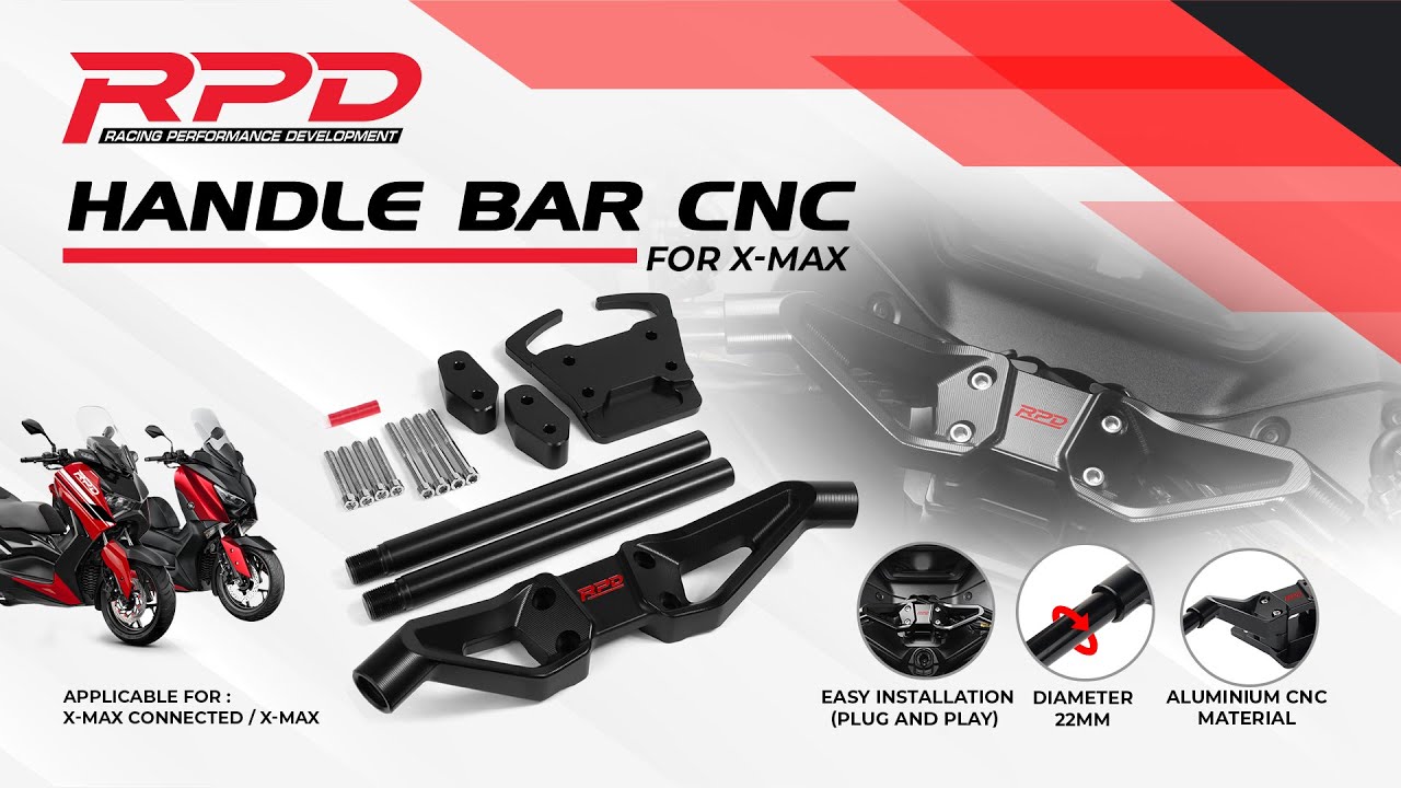 RPD CNC Handle Bar for X-Max - YouTube