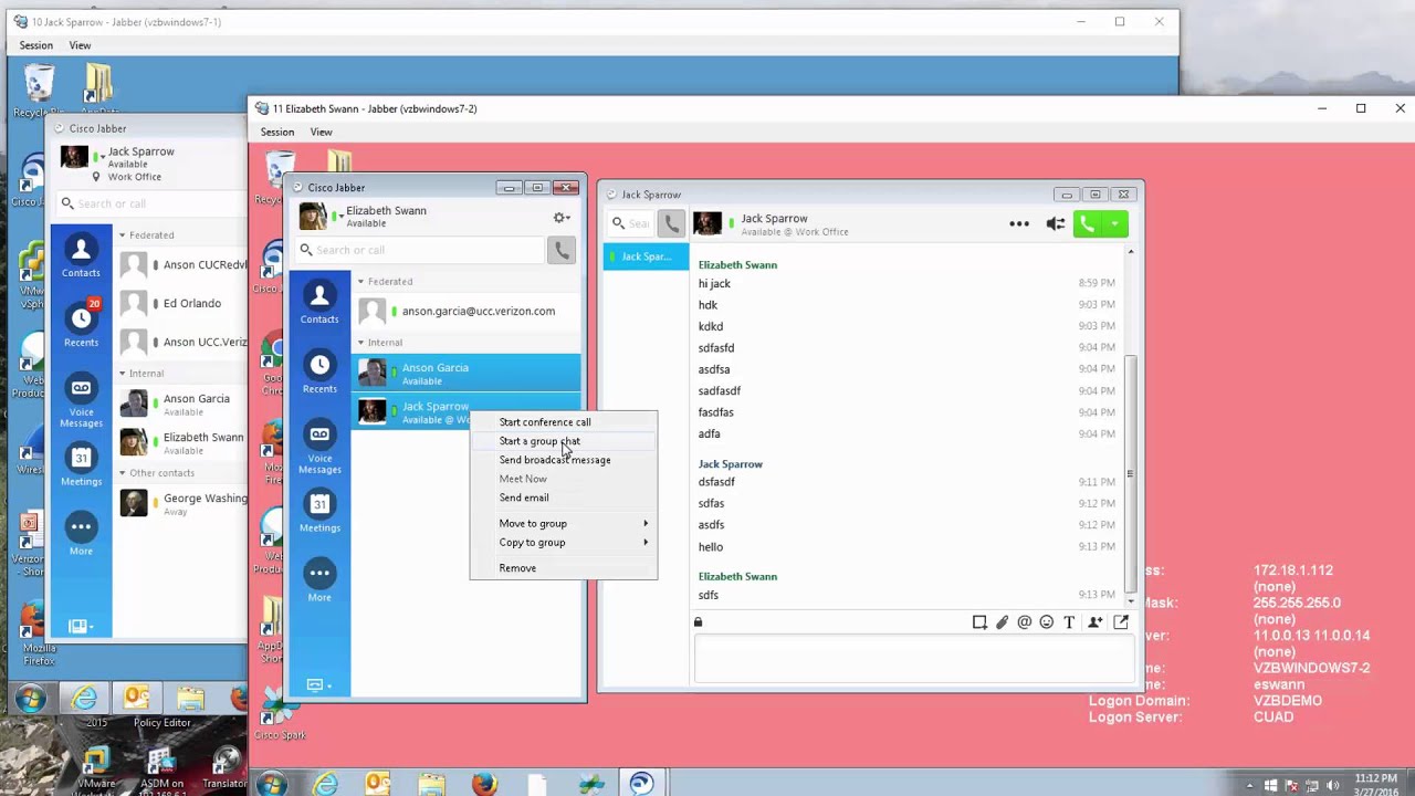 Verizon UCCaaS Jabber for Windows Options Patriotic Version - YouTube