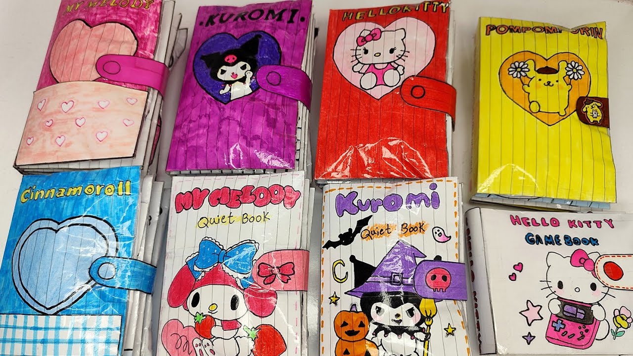 Sanrio Squishy Books Completion 2024💫 / Paper play/ Paper house Squishy ...