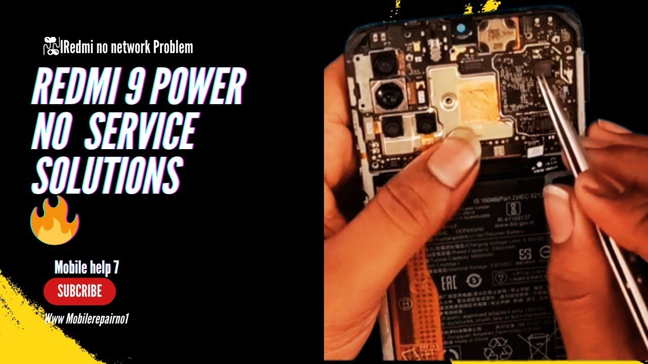 redmi 9 power no service || redmi 9 power no network solution || redmi ...