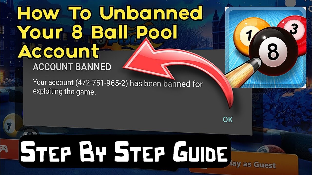How To Unbanned Your 8 Ball Pool Account | Step By Step Guide - YouTube
