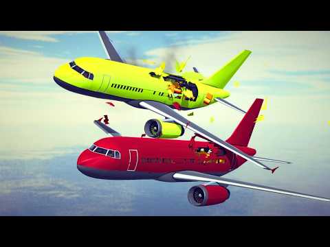 Realistic Fictional Airplane Crashes and Emergency Landings #37 | Besiege