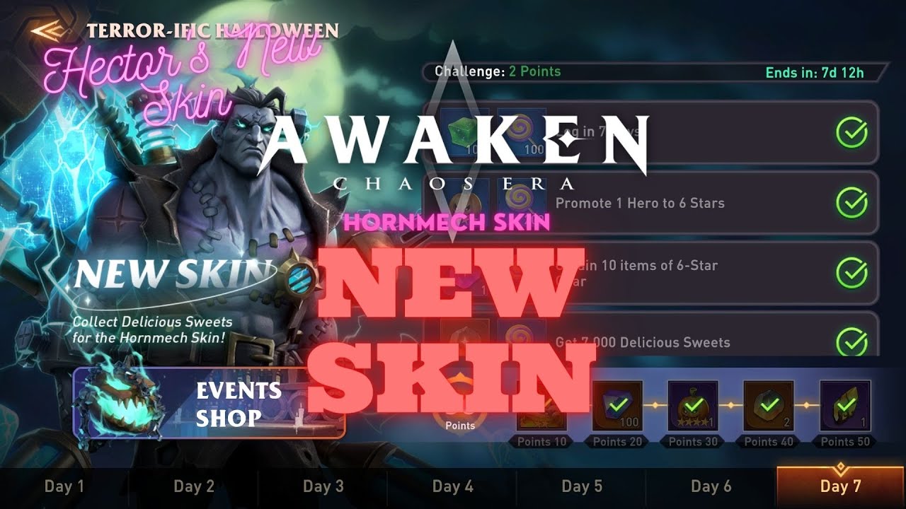 Awaken Chaos Era - New F2P Hector Skin - Hornmech (showcase) - YouTube