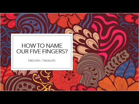 How to Name your Fingers? English & Tagalog - YouTube