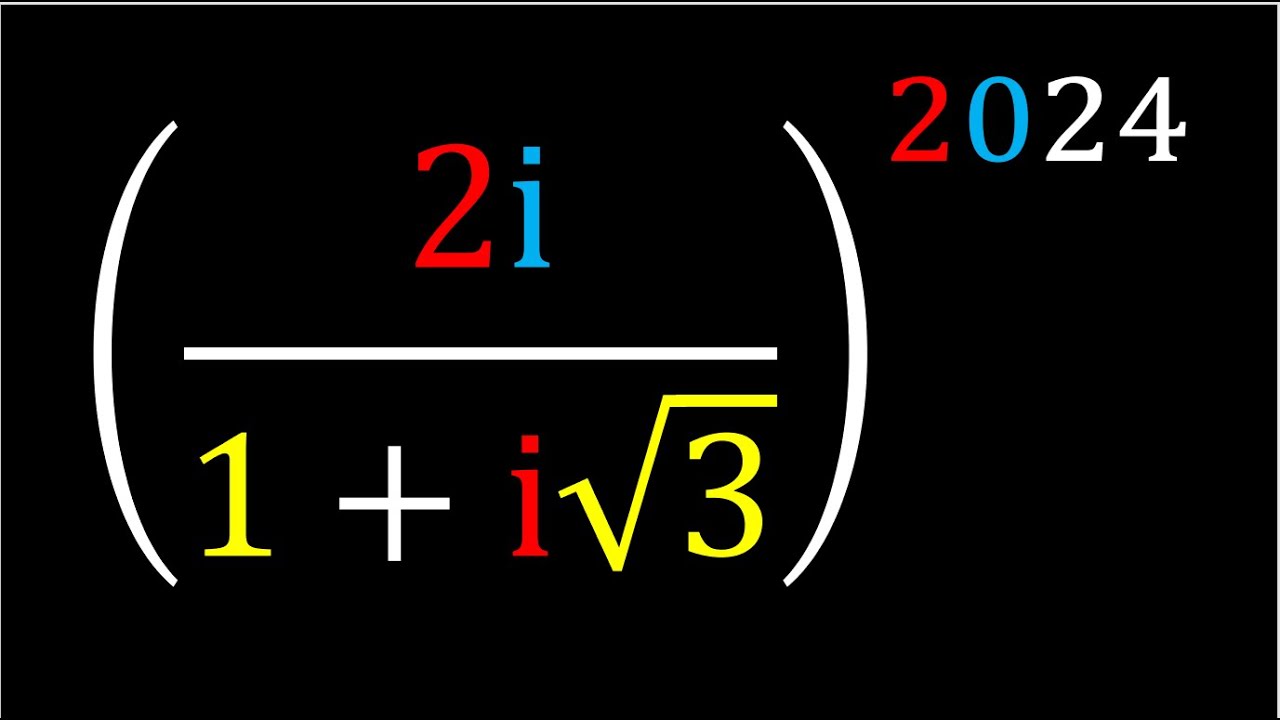 Complex numbers with a large power how to solve - YouTube