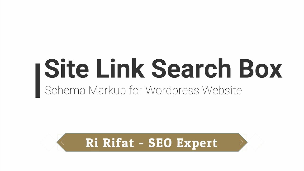 How to Enable Latest Sitelink SearchBox Schema markup | Structured Data ...