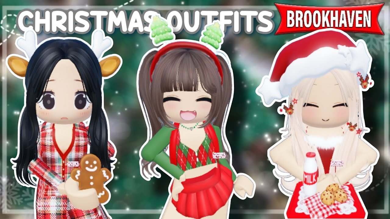 CHRISTMAS OUTFITS FOR BROOKHAVEN 🏡RP 🎅🎄 - YouTube