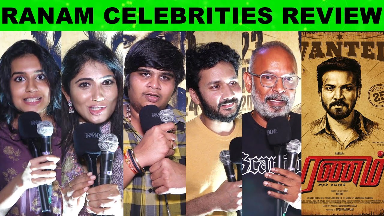 Ranam Movie Celebrities Review 😍 at Venkat Prabhu,Vishnu Vijay, Karthik ...