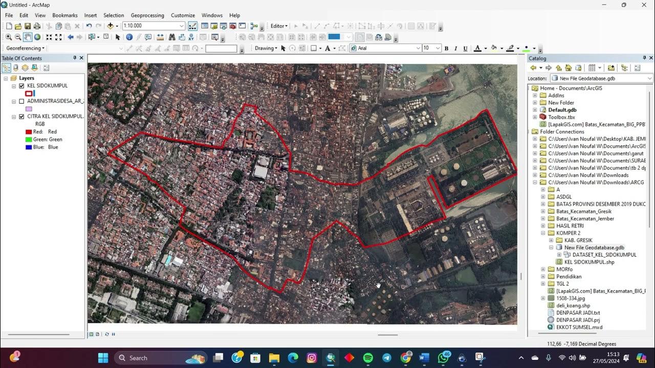 Tutorial cara membuat Geodatabase dan Digitasinya menggunakan ARCGIS - YouTube