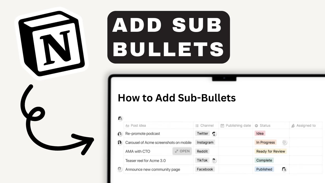 How To Add Sub Bullets In Notion Notion Tutorial 2025 YouTube How To Add Sub Bullets In Notion Notion Tutorial 2025 YouTube