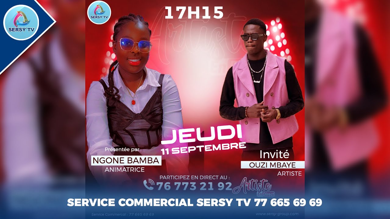 🔴DIRECT - Artiste En Direct Interview exclusive avec Ouzi Mbaye Sersy ...