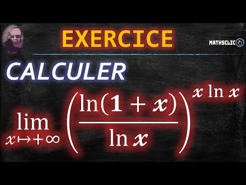 🔴MATHSCLIC EXERCICE - POST BAC | LIMITE DE⁡ (ln⁡(𝟏+𝔁)/ln⁡𝔁 )^(𝔁 ln⁡𝔁 ...