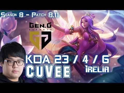 Gen CuVee IRELIA vs SINGED Top - Patch 8.11 KR Ranked - YouTube
