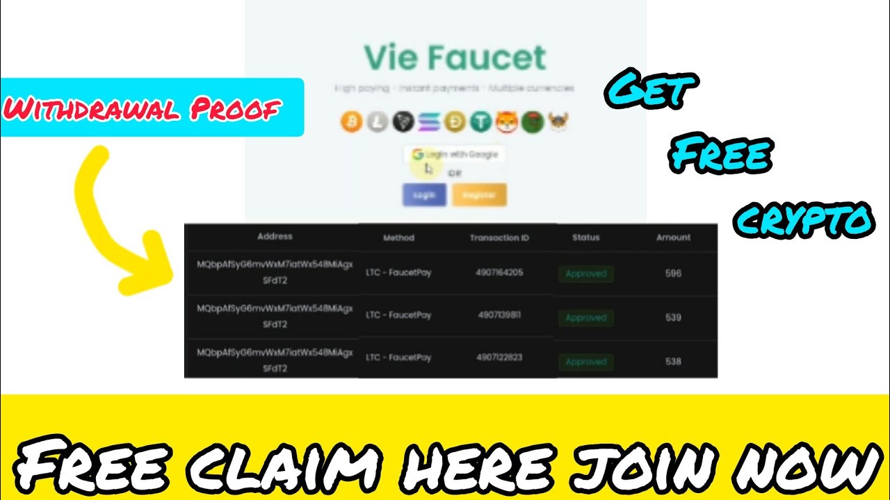 Vie Faucet Withdraw in FaucetPay | Vie Faucet LTC Withdrawal | Vie Faucet Withdraw Proof |# ...