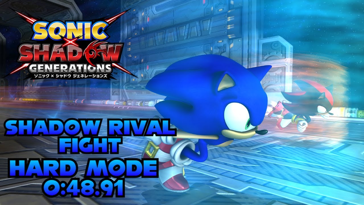 Shadow Rival Fight Hard Mode Speedrun (0:48.91) - YouTube