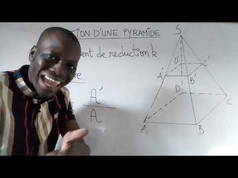 COURS : la section d'une pyramide régulière à base carrée