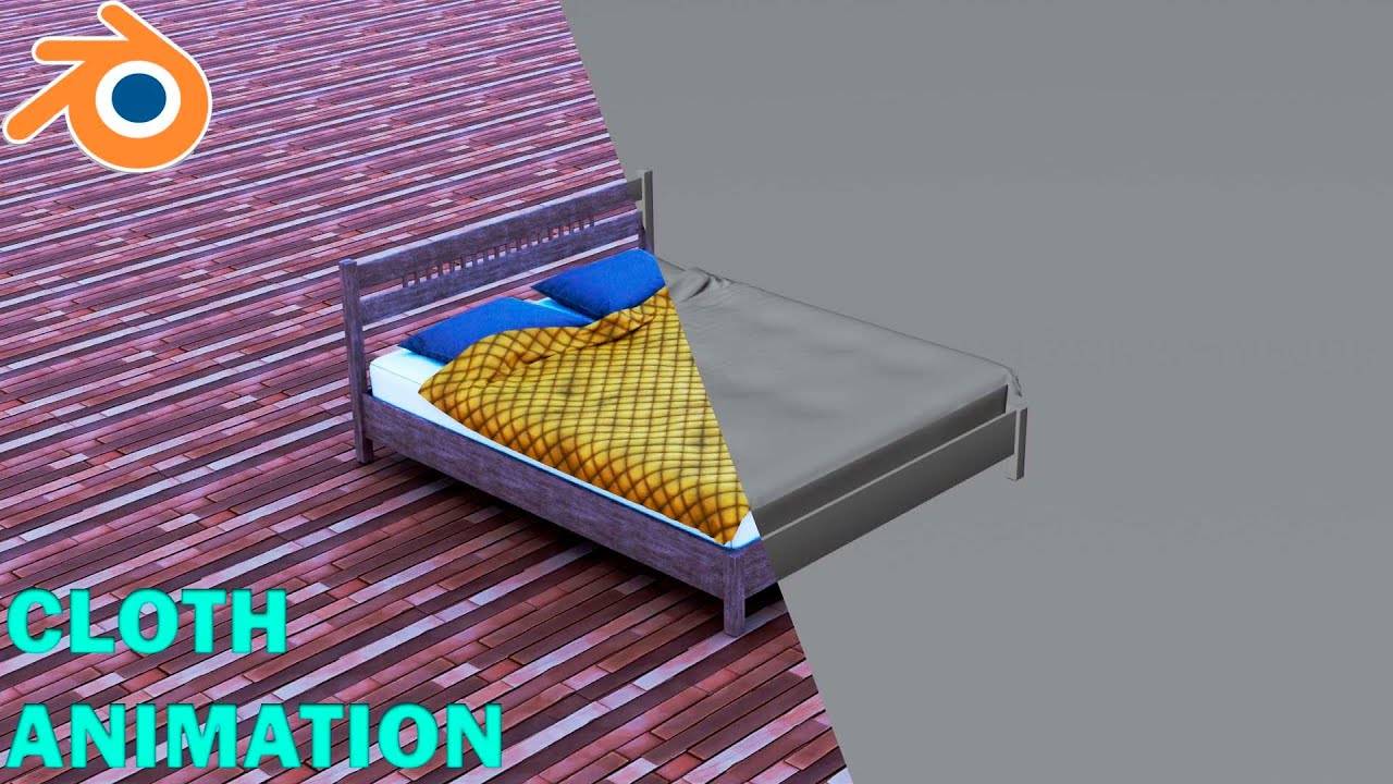 Cloth animation in Blender | Cloth Physics in Blender | #blender # ...