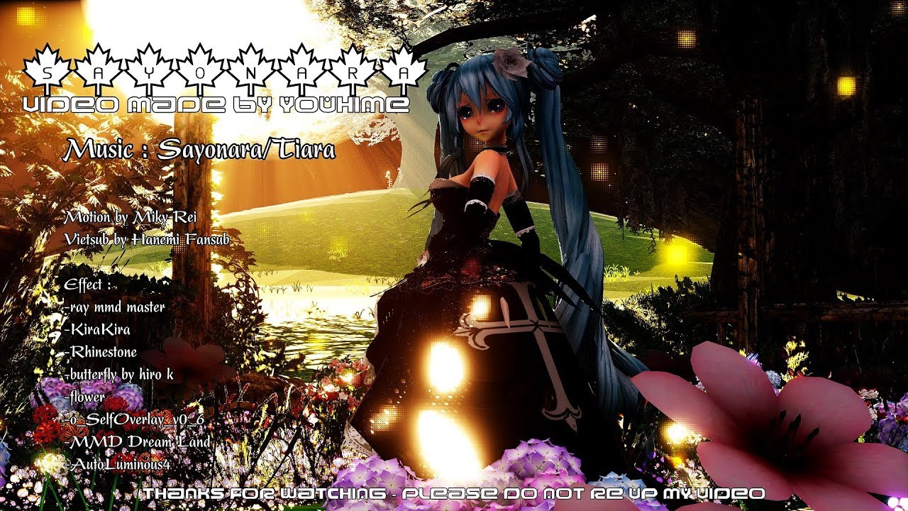 [MMD] Sayonara [Hatsune Miku] - YouTube