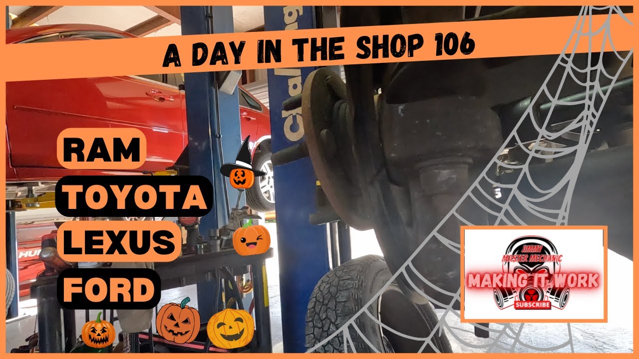 A DAY IN THE AUTO REPAIR SHOP 106, RAM, LEXUS, TOYOTA, BMW...FIXING ...
