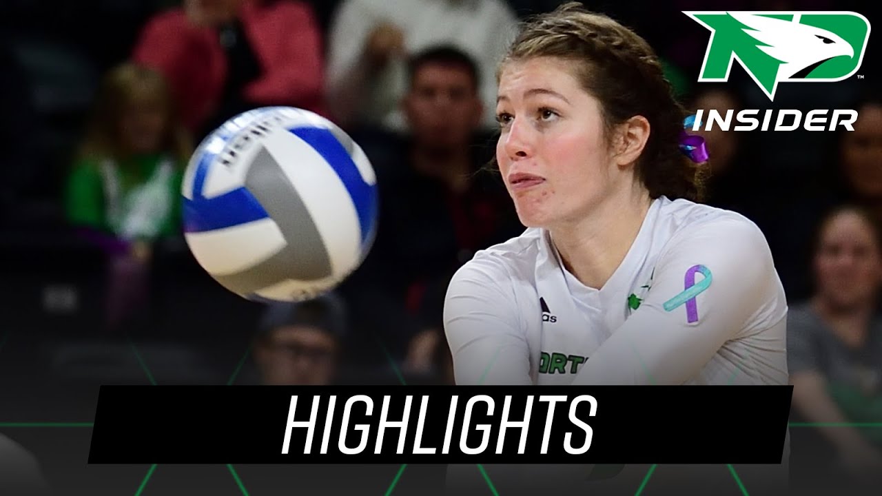 North Dakota vs. Omaha | Highlights | UND Volleyball | 10/26/18 - YouTube