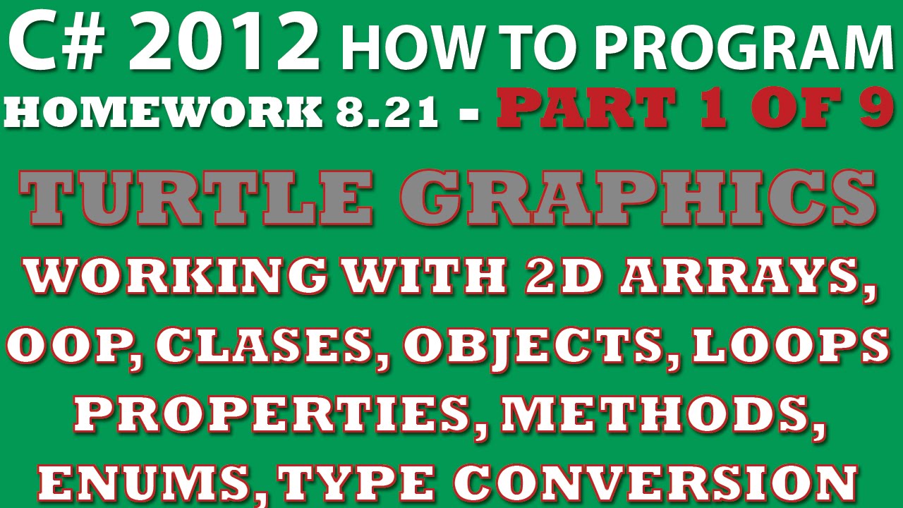 C# Programming Challenge 8.21: Turtle Graphics Part 1/9 (Intro ...