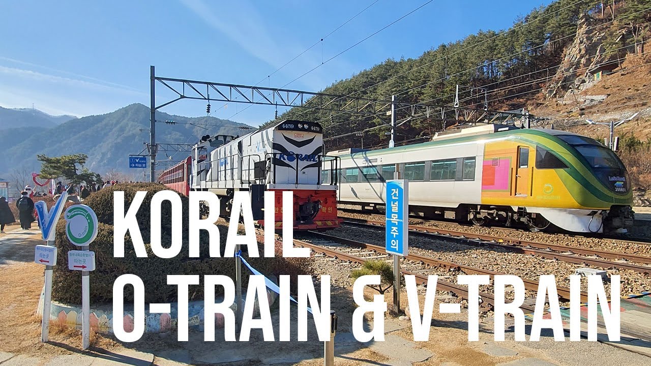 [Vlog] Taking Korail O-train and V-train into the valleys of Korea / 관광 ...