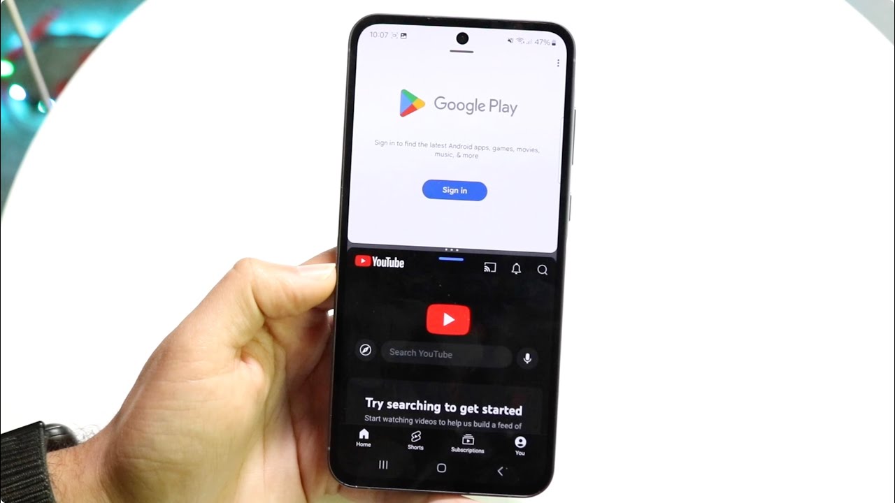 How To Split Screen Multitask On Samsung Galaxy A55! - YouTube