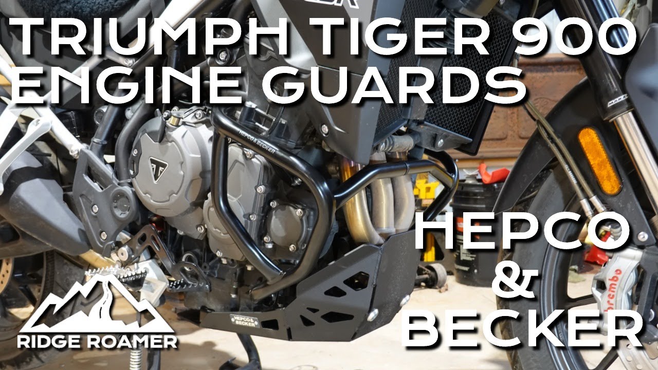 Hepco & Becker Engine Guards on Triumph Tiger 900 Install and Overview ...