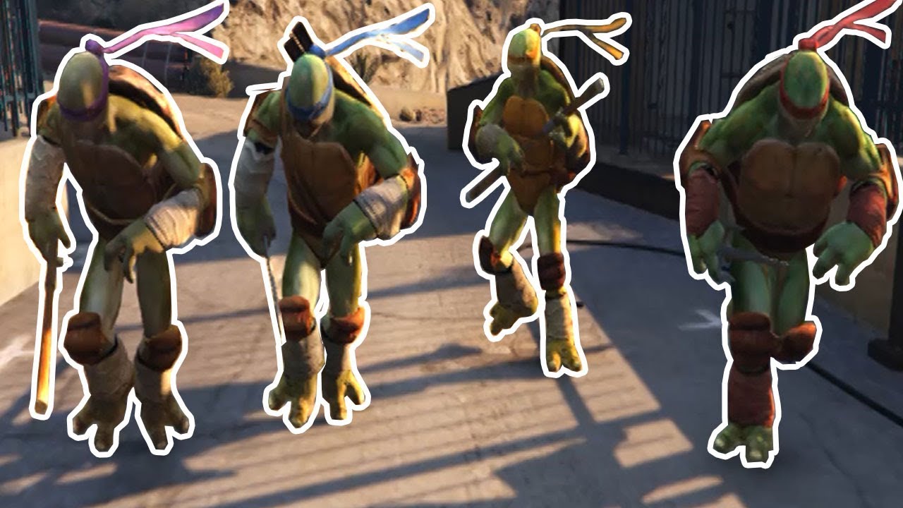 Teenage Mutant Ninja Turtles GTA V mod - YouTube