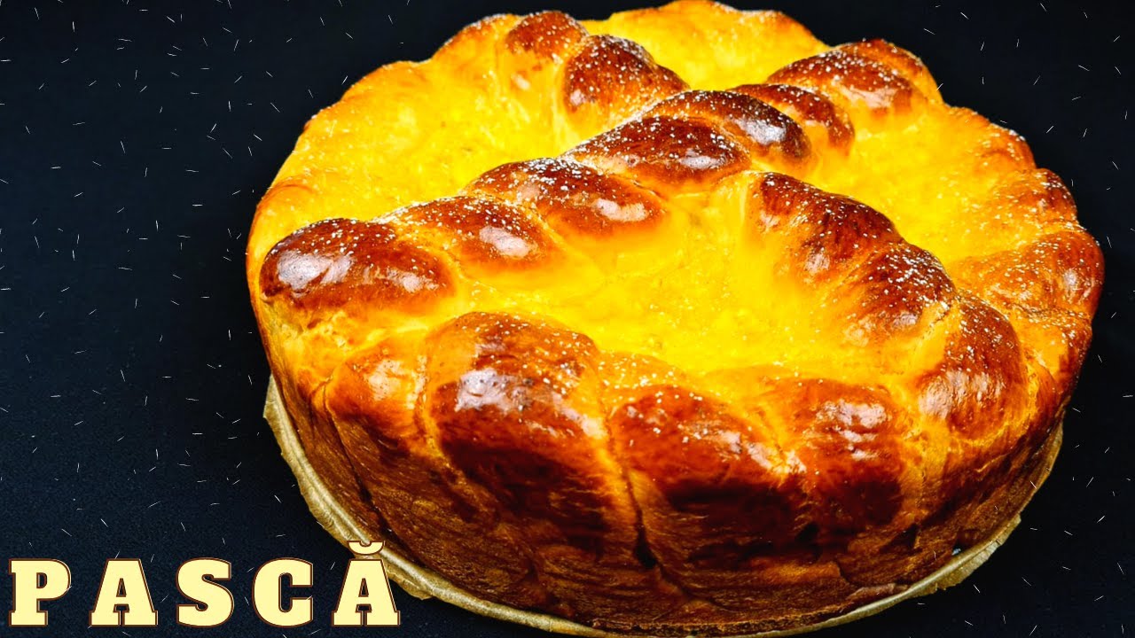 Pasca cu branza dulce, stafide si aluat pufos de cozonac - reteta ...