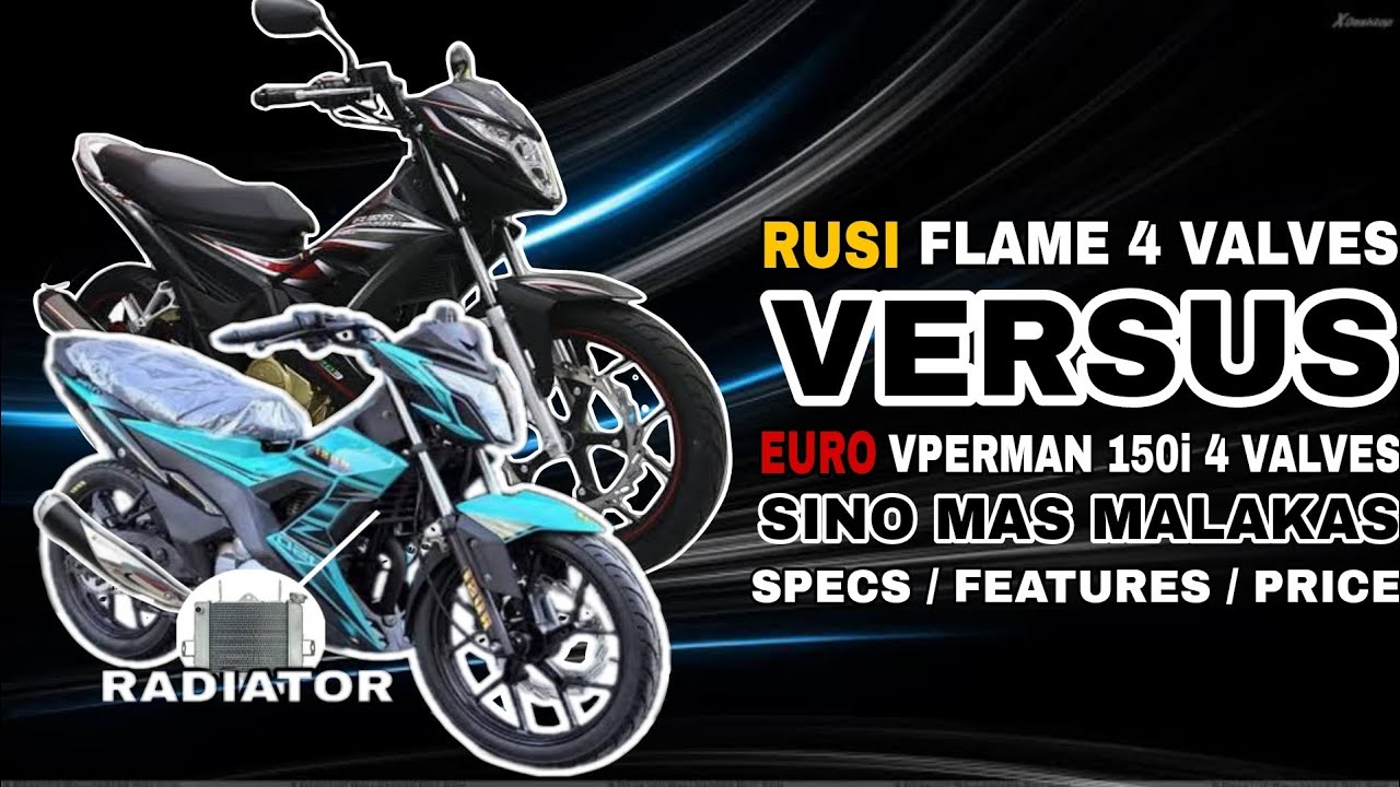 RUSI FLAME 4 VALVES VS VPERMAN 150i 4 VALVES | SINO MAS GUSTO MO | AT ...