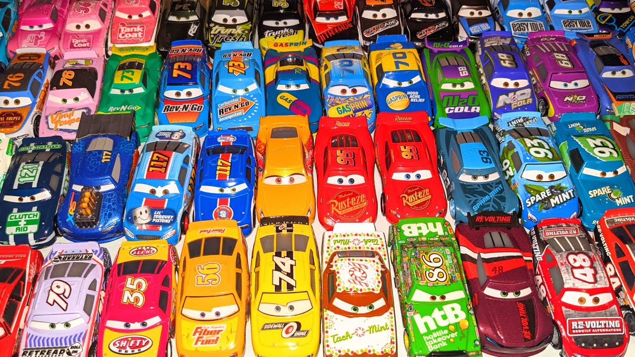 All Cars 1, Cars 3 And Next Gen Piston Cup Racers 100+ - YouTube