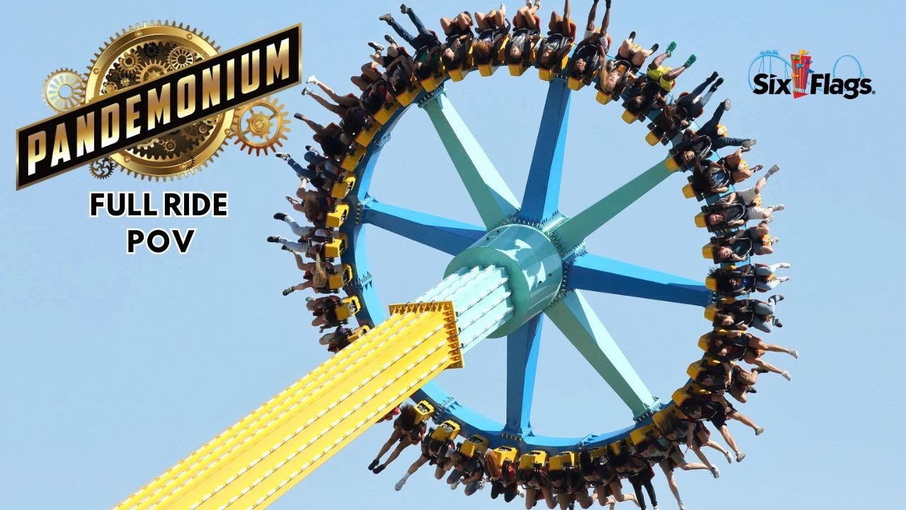 Pandemonium at Six Flags Over Georgia | Full Ride 4K POV - YouTube