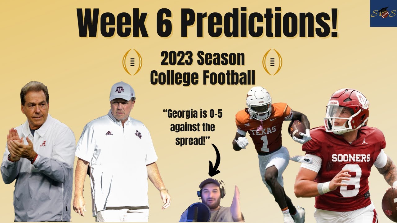 Week 6 Game Predictions! - YouTube