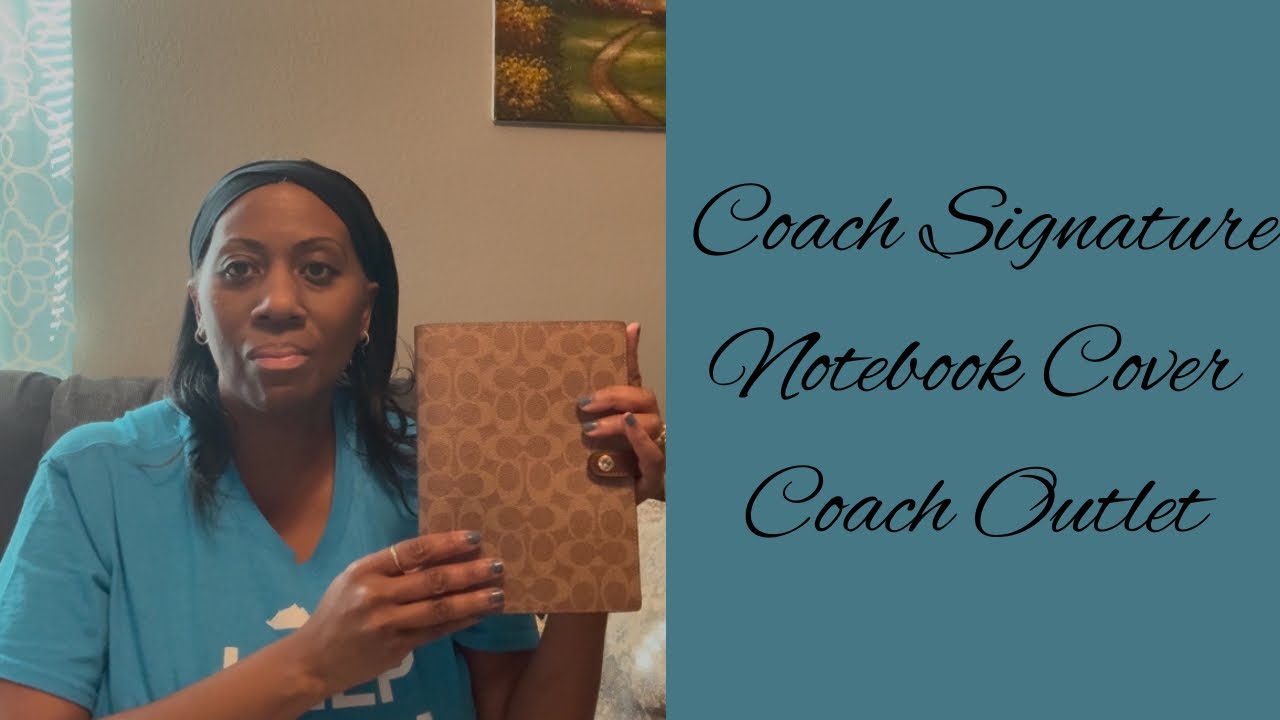 Coach Signature Notebook Cover #coachoutlet - YouTube