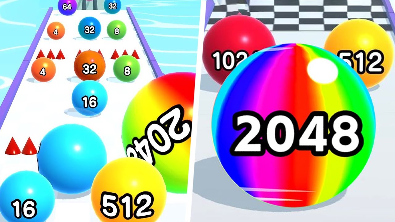 ⭐Ball Run Infinity, Number Run, Level Up Numbers, Jelly Run 2048 Mobile ...