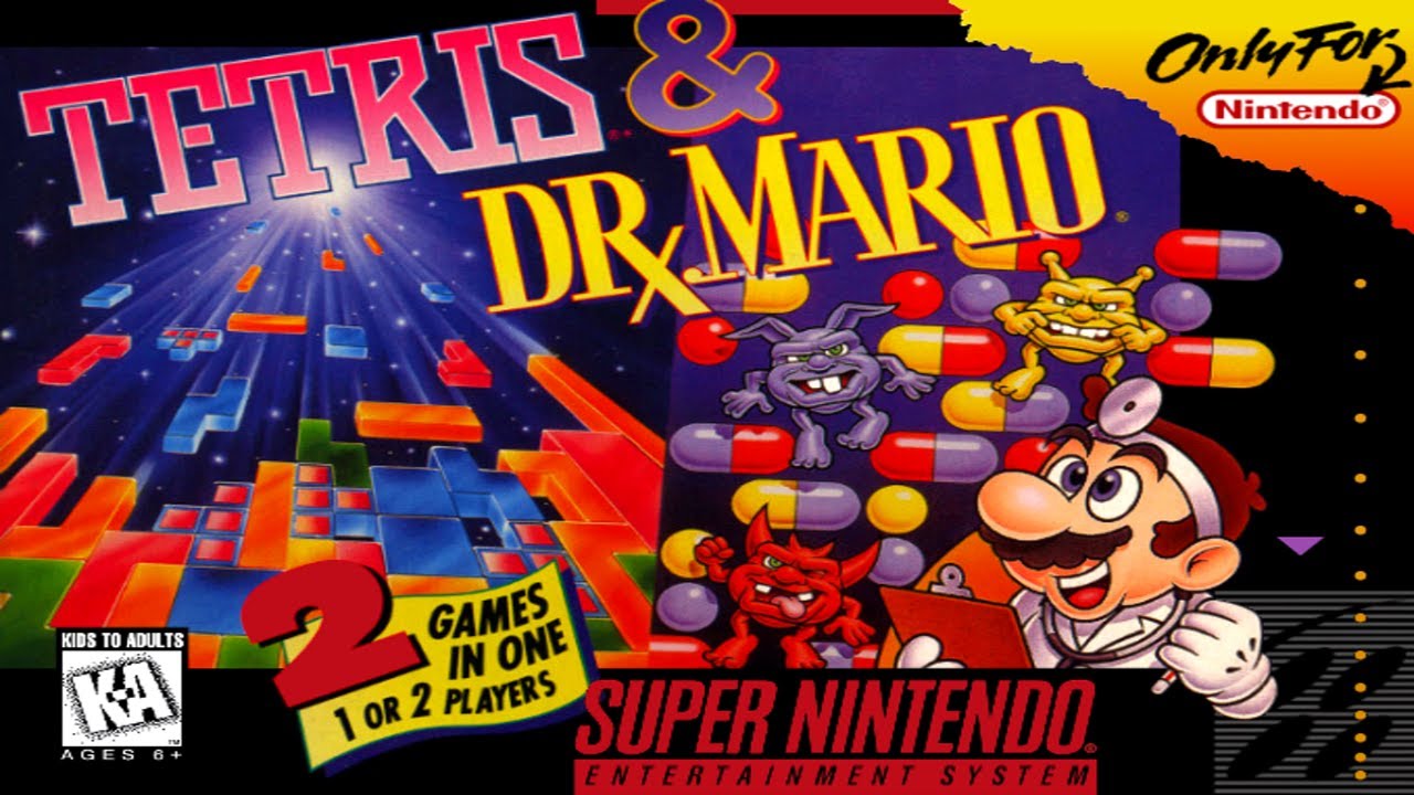 Tetris and Dr. Mario GamePlay (SNES) - YouTube