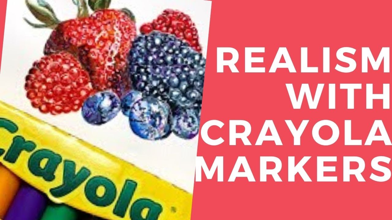 Crayola Marker Realistic Drawing Challenge - YouTube