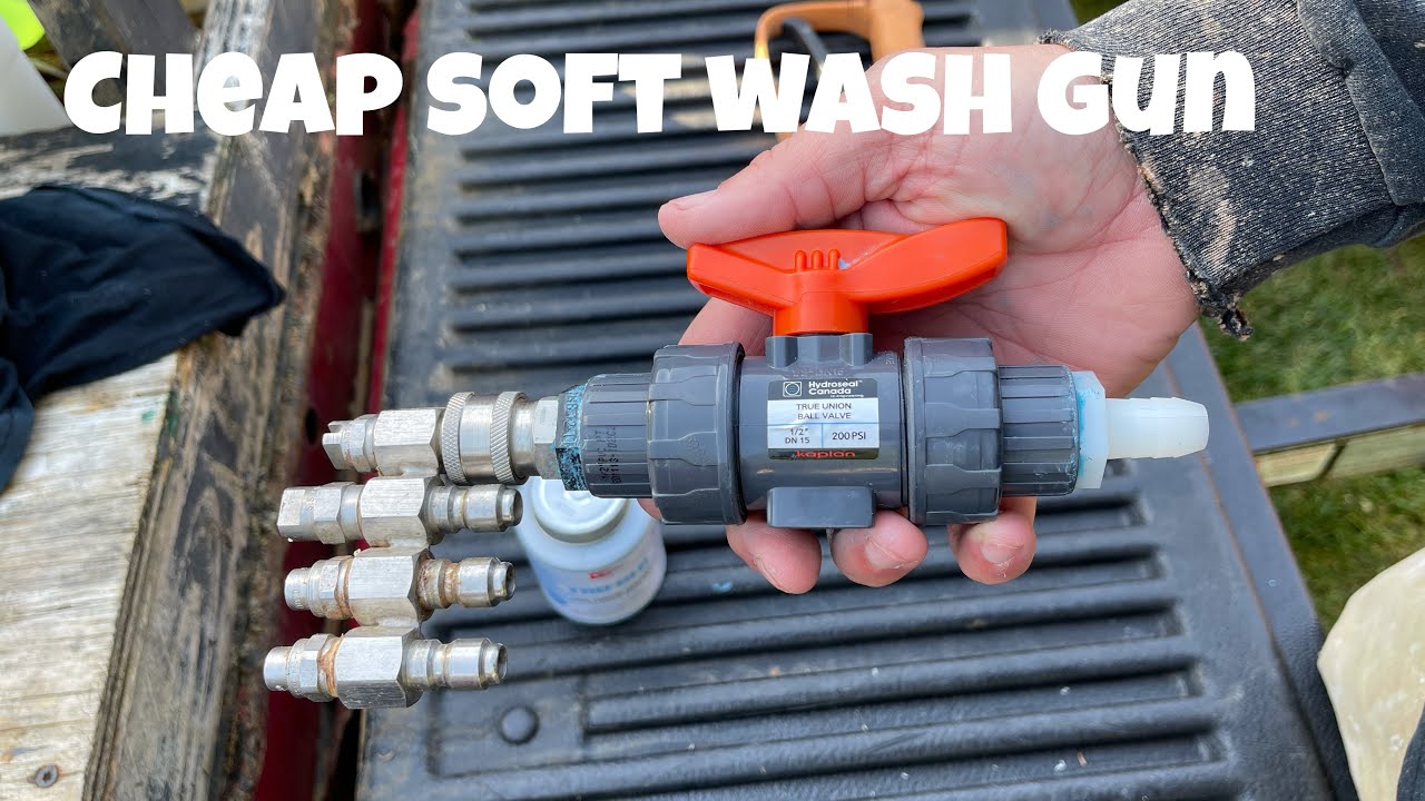 How to build a cheap soft wash gun for under $20 - YouTube