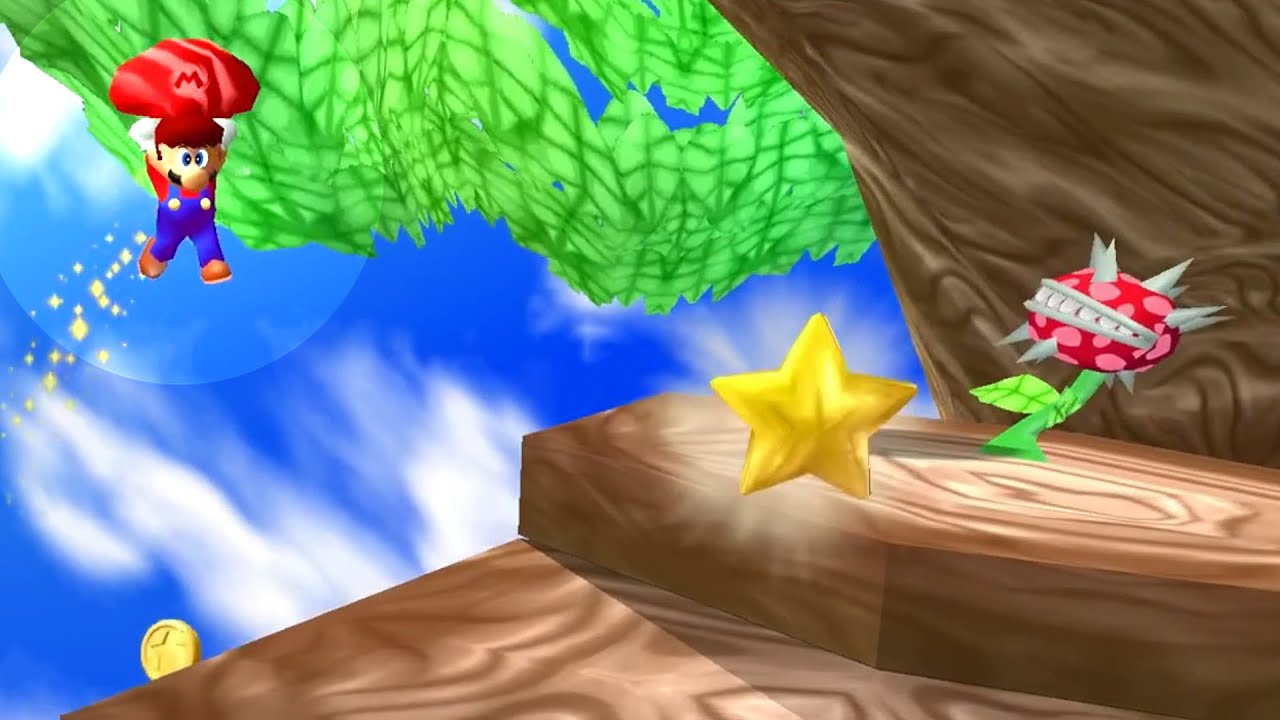 Super Mario: Floating Hat Power-up!! [Mario Wonder in Super Mario 64 ...