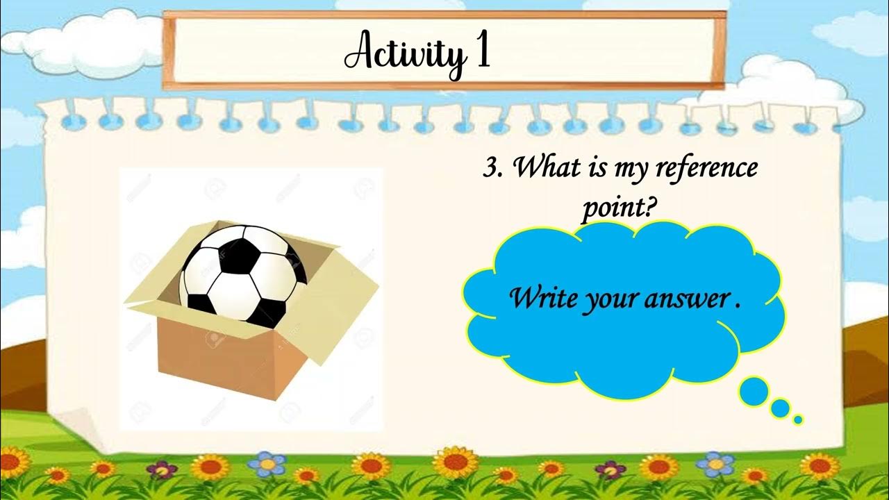 Positions of objects base on a reference point|Prepositions|Science 3 ...