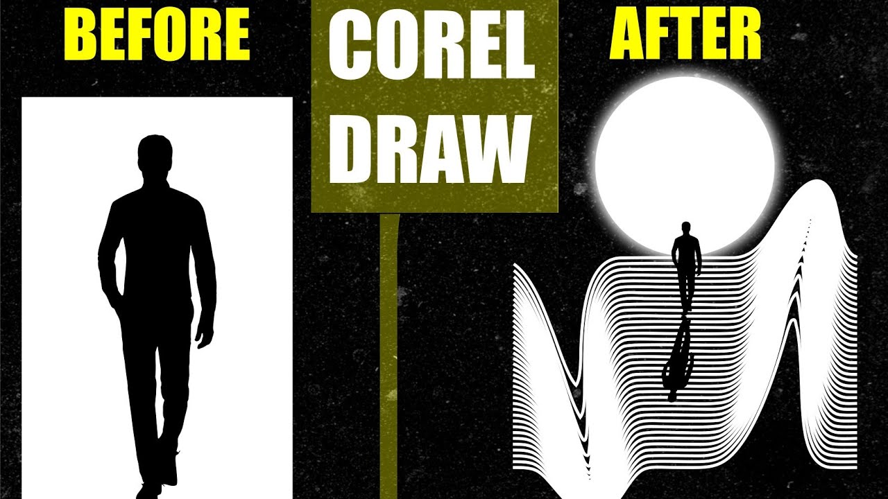 Man in Galaxy manipulation In Corel Draw - YouTube