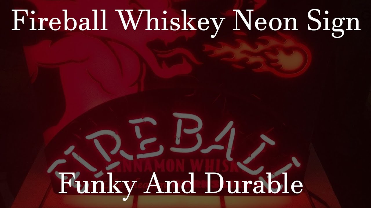 Fireball Whiskey Neon Sign | High-Quality Neon Sign For Your Bar ...