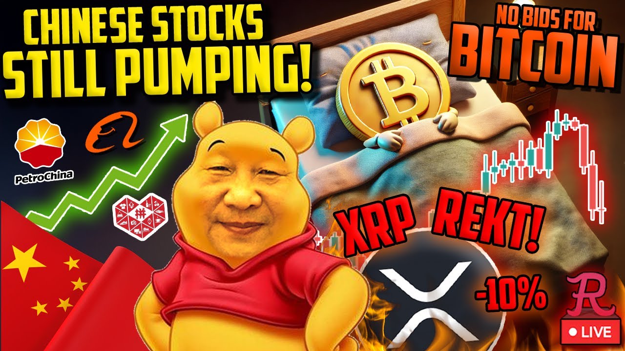 BITCOIN LIVE : XRP MAJOR DUMP, BTC NO BIDS, CHINA TRADE STILL PUMPING ...