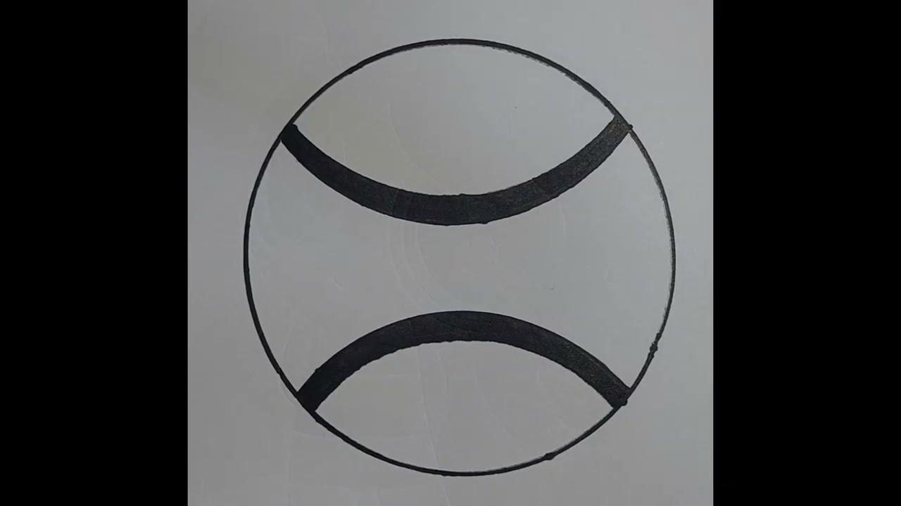 Step By Step Tutorial - How To Draw A Tennis Ball - YouTube