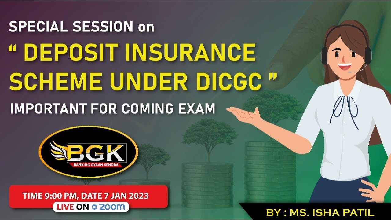 LIVE session on Deposit Insurance Schemes under DICGC II Important for ...