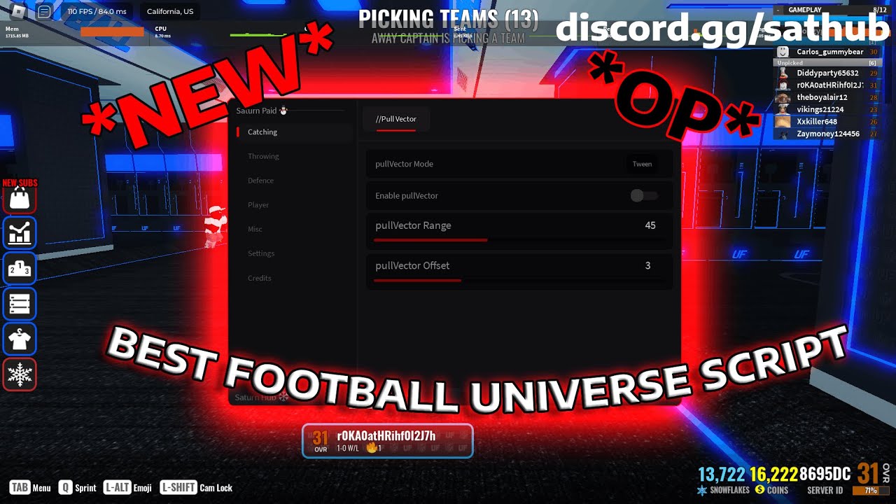 [NEW] BEST UNIVERSE FOOTBALL SCRIPT | QB AIMBOT | SOLARA SUPPORT - YouTube