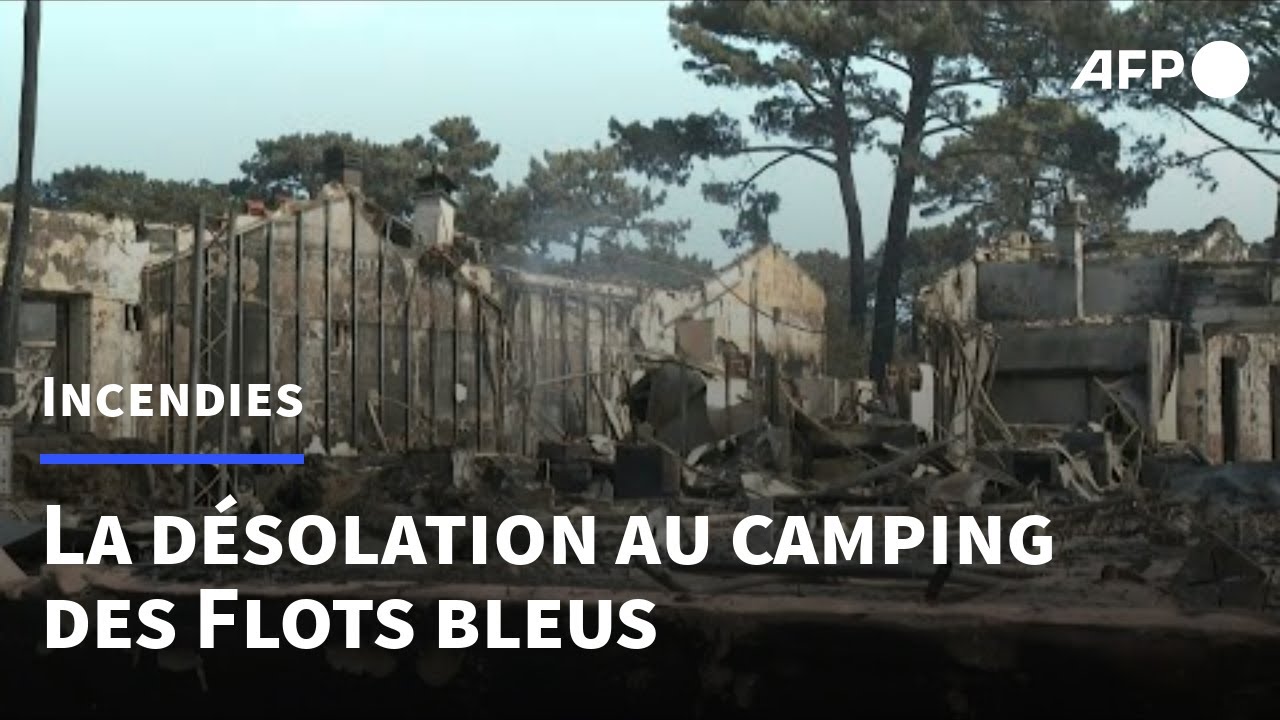 Au camping des Flots bleus, derrière Patrick Chirac encore debout, la ...
