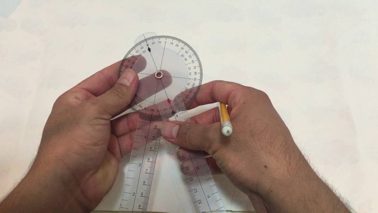 12 Inch Plastic Goniometer Angle Ruler Joint Bend Axis Motion Range ...